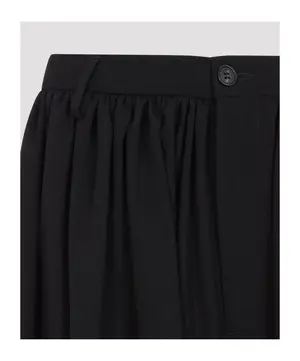MAISON MARGIELA Gathered Wide Leg Shorts