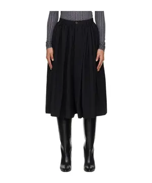 MAISON MARGIELA Gathered Wide Leg Shorts