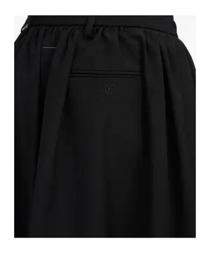 MAISON MARGIELA Gathered Wide Leg Shorts