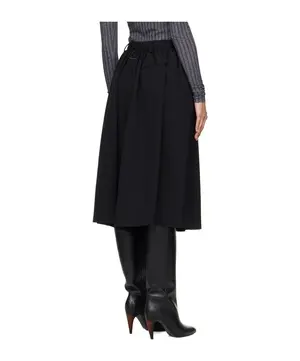 MAISON MARGIELA Gathered Wide Leg Shorts