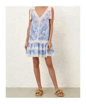 Zimmermann Deep V-neck Mini Dress