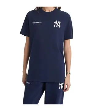 SPORTY  RICH Logo Crew-neck T-shirt