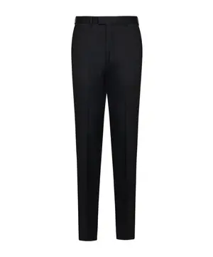 Zegna Trousers With Belt Loops - Black