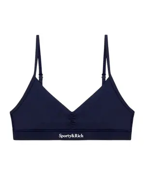 SPORTY  RICH V-neck Sports Bra