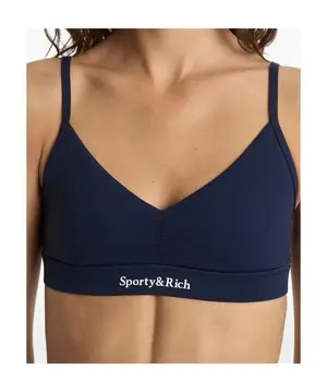 SPORTY  RICH V-neck Sports Bra