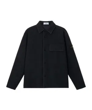Stone Island Logo Patch Overshirt Jacket