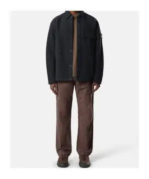 Stone Island Logo Patch Overshirt Jacket