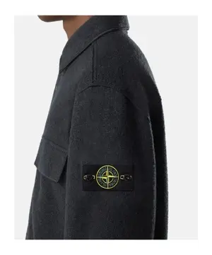 Stone Island Logo Patch Overshirt Jacket