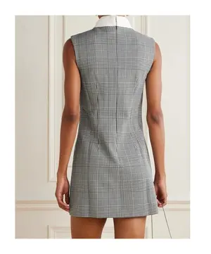 SELF-PORTRAIT Check-pattern Coarse Tweed Mini Dress
