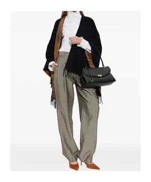 FERRAGAMO Reversible Tasseled Shawl