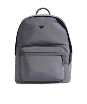 Emporio Armani Zippered Backpack - Grey