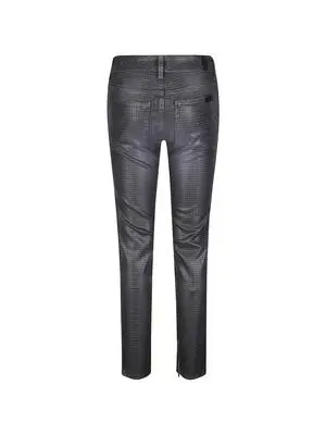 7 For All Mankind Houndstooth-print Skinny Jeans