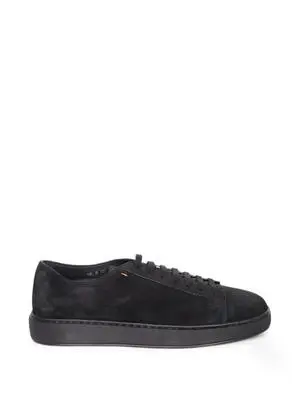 Santoni Suede Lace-up Sneakers