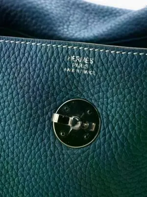 Hermès Lindy Bag Clemence 30 Shoulder Bag - Blue