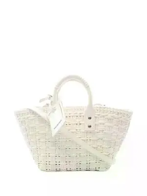 Balenciaga 2010s Xs Bistro Tote Bag - White