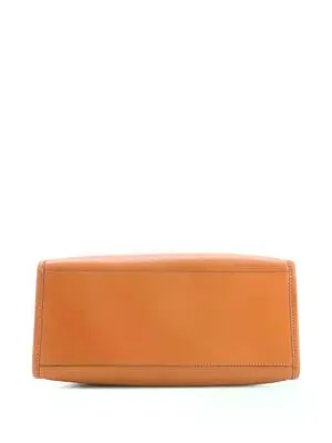 Fendi Sunshine Shopper Leather Medium Tote Bag - Brown