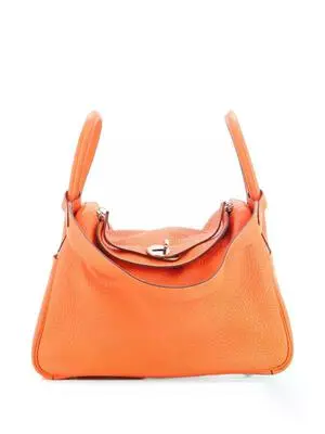 Hermès Lindy Bag Clemence 30 Shoulder Bag - Orange