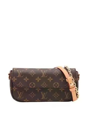 LOUIS VUITTON 2010-2026 Monogram Ivy Wallet On Chain Satchel - Brown