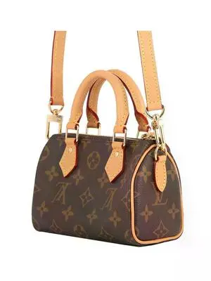LOUIS VUITTON 2000-2026 Monogram Nano Speedy Satchel