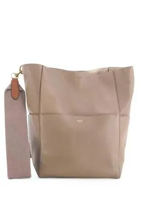Celine Sangle Seau Bag Calfskin Large Shoulder Bag - Grey