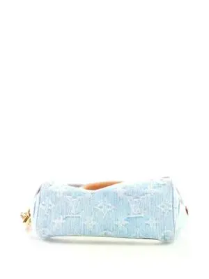 LOUIS VUITTON Speedy Bandouliere Nm Bag Monogram Denim Sky Nano Satchel - Blue