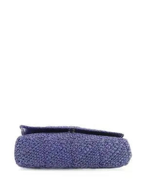 Saint Laurent Jamie Flap Bag Crochet Raffia Medium Shoulder Bag