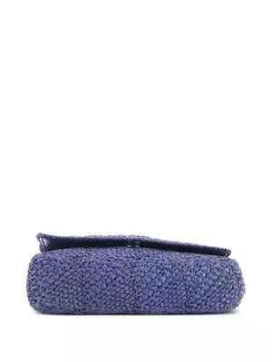 SAINT LAURENT Jamie Flap Bag Crochet Raffia Medium Shoulder Bag