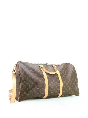 LOUIS VUITTON Keepall Bandouliere Bag Monogram Canvas 55 Travel Bag