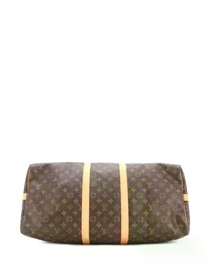 LOUIS VUITTON Keepall Bandouliere Bag Monogram Canvas 55 Travel Bag - Brown