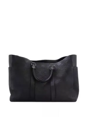 LOUIS VUITTON Sac Plat 24h Bag Monogram Taurillon Leather Shoulder Bag - Black