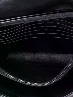 Saint Laurent Classic Monogram Wallet On Chain Matelasse Chevron Leather Medium Crossbody Bag