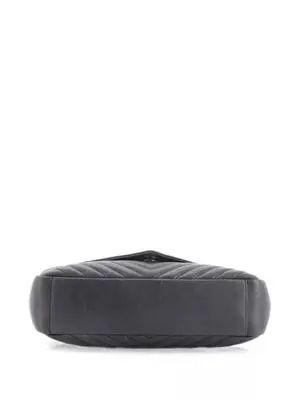 Saint Laurent Classic Monogram College Bag Matelasse Chevron Leather Large Shoulder Bag