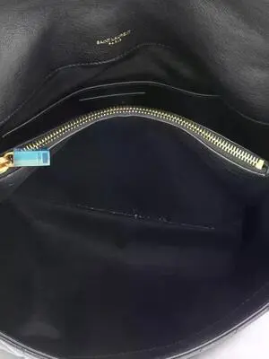 Saint Laurent Classic Monogram College Bag Matelasse Chevron Leather Large Shoulder Bag
