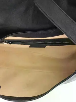Gucci Monochrome Aphrodite Leather Small Shoulder Bag