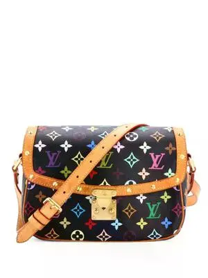 LOUIS VUITTON Sologne Handbag Monogram Multicolor Crossbody Bag - Black
