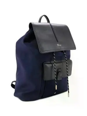 Dior Motion Nylon And Leather Medium Backpack