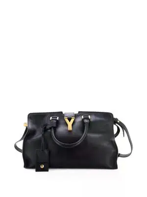 Saint Laurent Classic Y Cabas Leather Small Satchel
