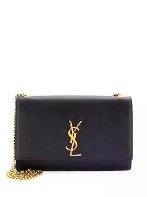 Saint Laurent Classic Monogram Grainy Leather Medium Crossbody Bag