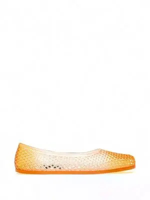 ANCIENT GREEK SANDALS Iro Diamond-lattice Jelly Ballet Flats - Neutrals