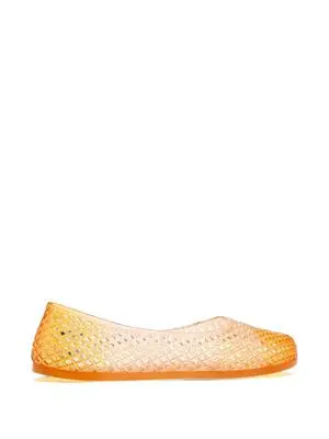ANCIENT GREEK SANDALS Iro Diamond-lattice Jelly Ballet Flats - Neutrals