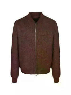 COSTUMEIN Brett Check-pattern Bomber Jacket - Brown