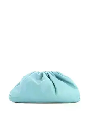 Bottega Veneta The Pouch Leather Clutch Bag - Blue
