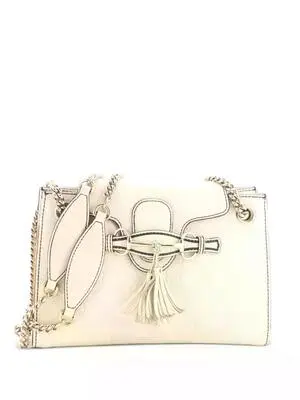 Gucci Emily Chain Flap Guccissima Leather Small Shoulder Bag White
