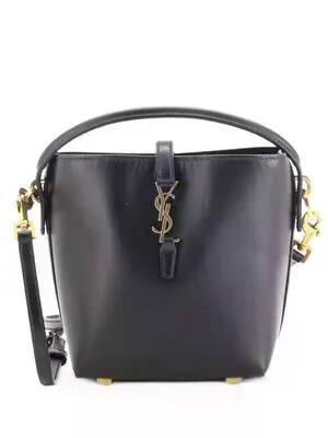 Saint Laurent Le 37 Leather Mini Bucket Bag