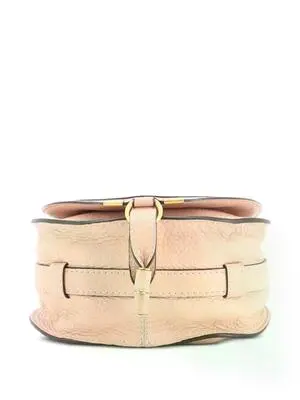 Chloé Marcie Leather Small Crossbody Bag - Pink