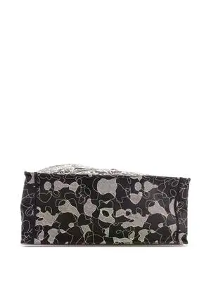 Dior Book Embroidered Canvas Large Tote Bag - Black
