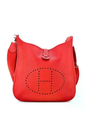 Hermès Evelyne Bag Gen Iii Clemence Gm Crossbody Bag - Red