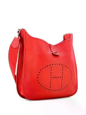 Hermès Evelyne Bag Gen Iii Clemence Gm Crossbody Bag - Red