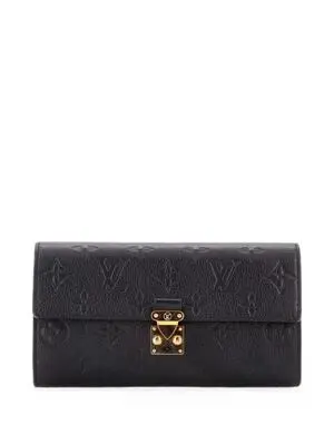 LOUIS VUITTON Sarah Metis Wallet Monogram Empreinte Leather Small Wallets - Black