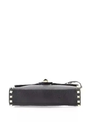 Valentino Garavani Rockstud Flip Lock Flap Bag Leather Medium Crossbody Bag